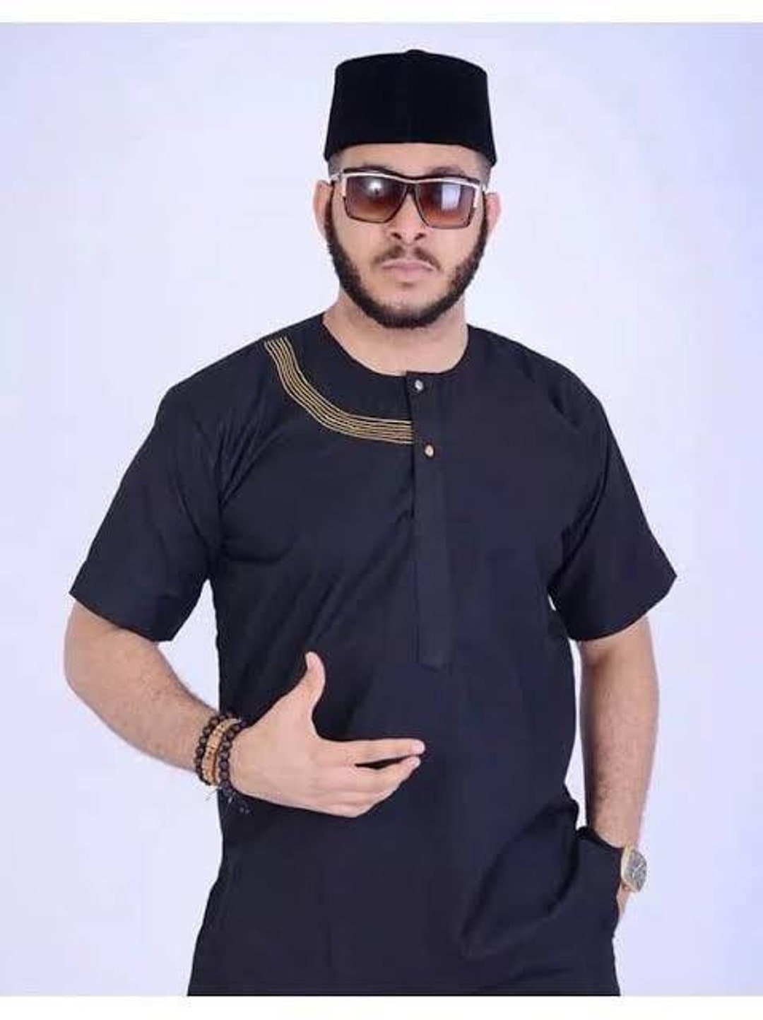 Fola African Men Clothing 2 Piece Outfit/ Wedding Suit/groom Suit/ Prom ...