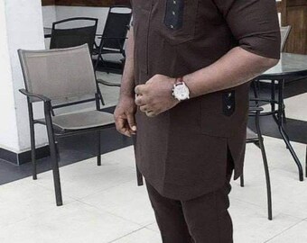 Debo African Men Clothing 2 Piece Outfit/ Wedding Suit/groom - Etsy