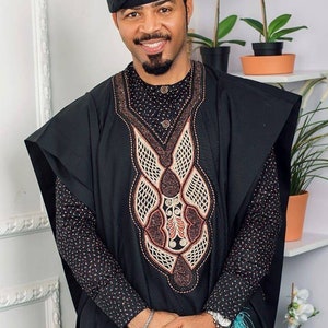 Fola African Agbada. 3 Piece/ African Clothing for Men/wedding Suit ...