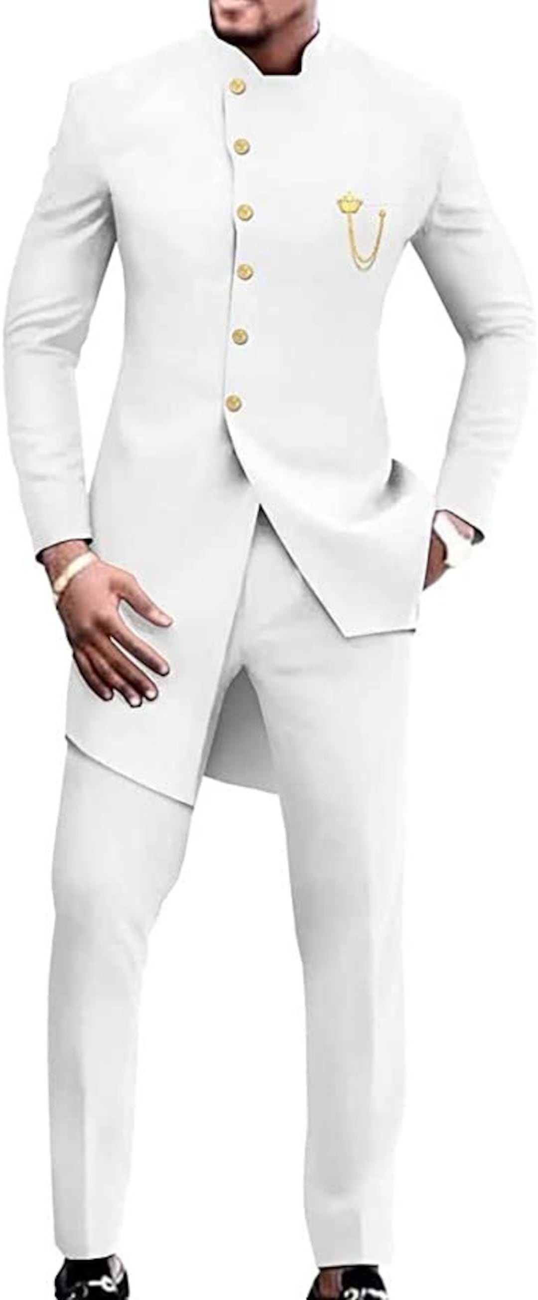 Adiza African Men Formal Clothes Dashiki Coats and Pant Suit Wedding ...