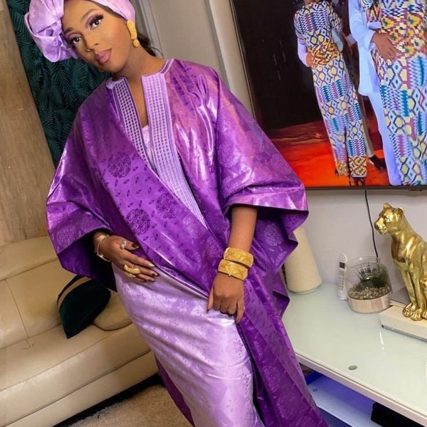 Traditional Senegalese African Bazin Dresses - Etsy