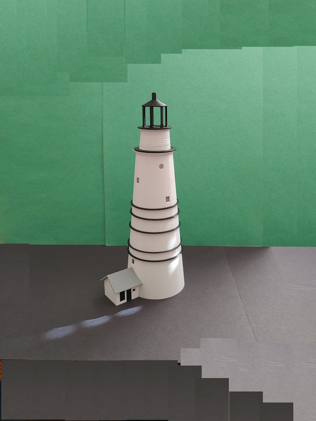 N Scale Boston Light Little Brewster Island MA USA W Blinking LED - Etsy