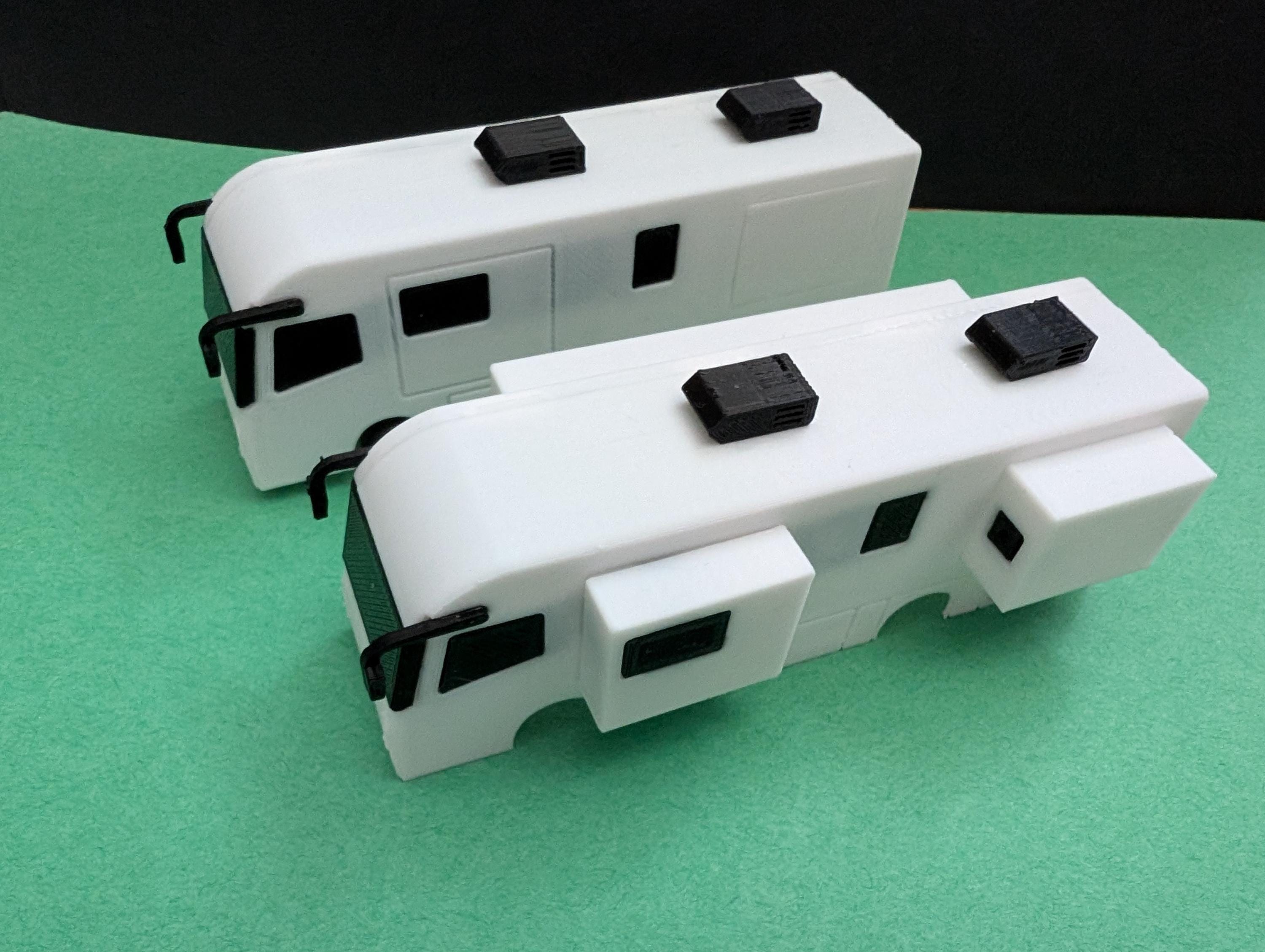 2-pk HO 1:87 Winnebago Journey Motorhome 34N RV Camper W Rotatable ...