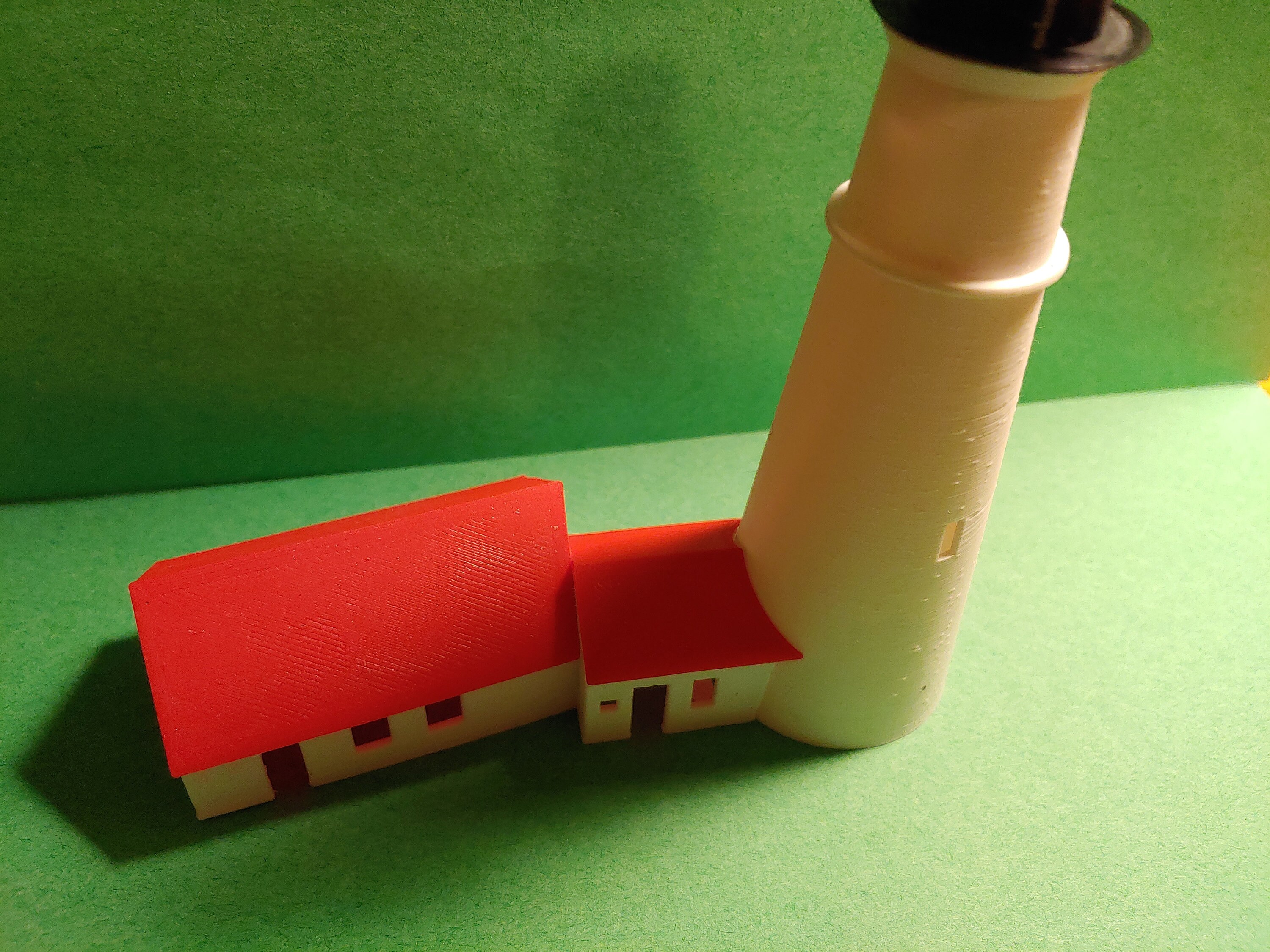 N Scale Portland Head Lighthouse Model Pre-wired Blinking Yellow LED 1 ...