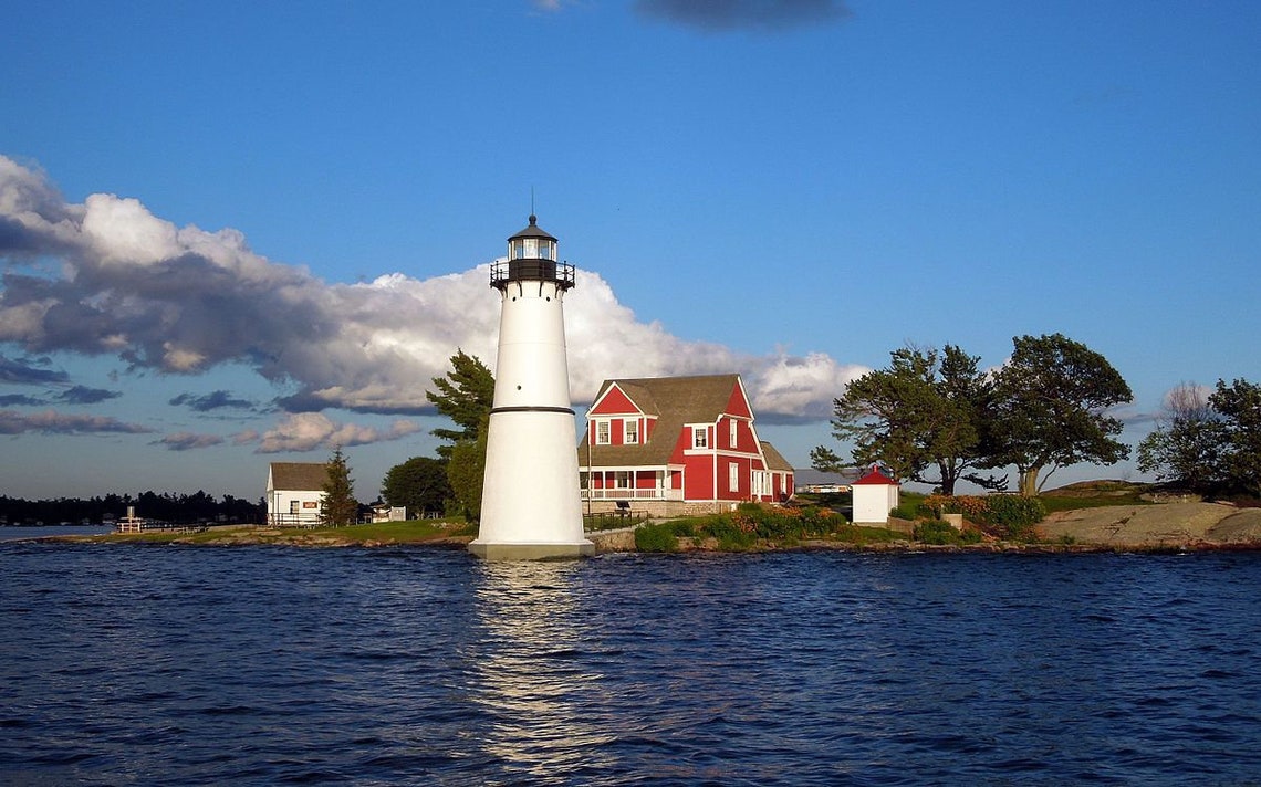 N-scale Rock Island Lighthouse Located in the Thousand Islands Region ...