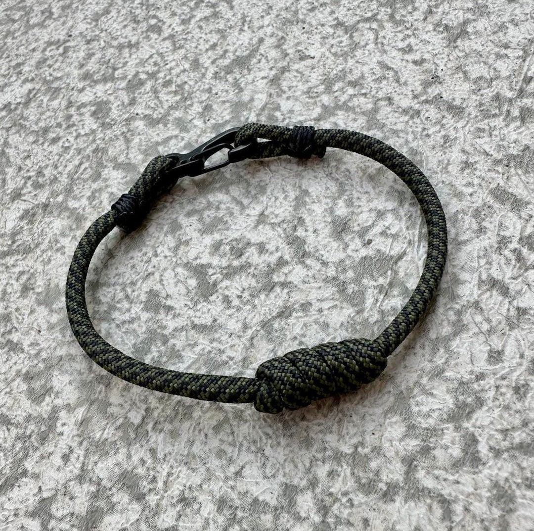 Minimalist Knot Bracelet for Men, Waterproof Surfer Beach Diving ...