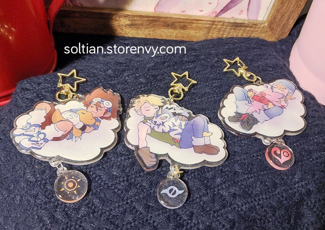 Digimon Cloud Charms | Etsy