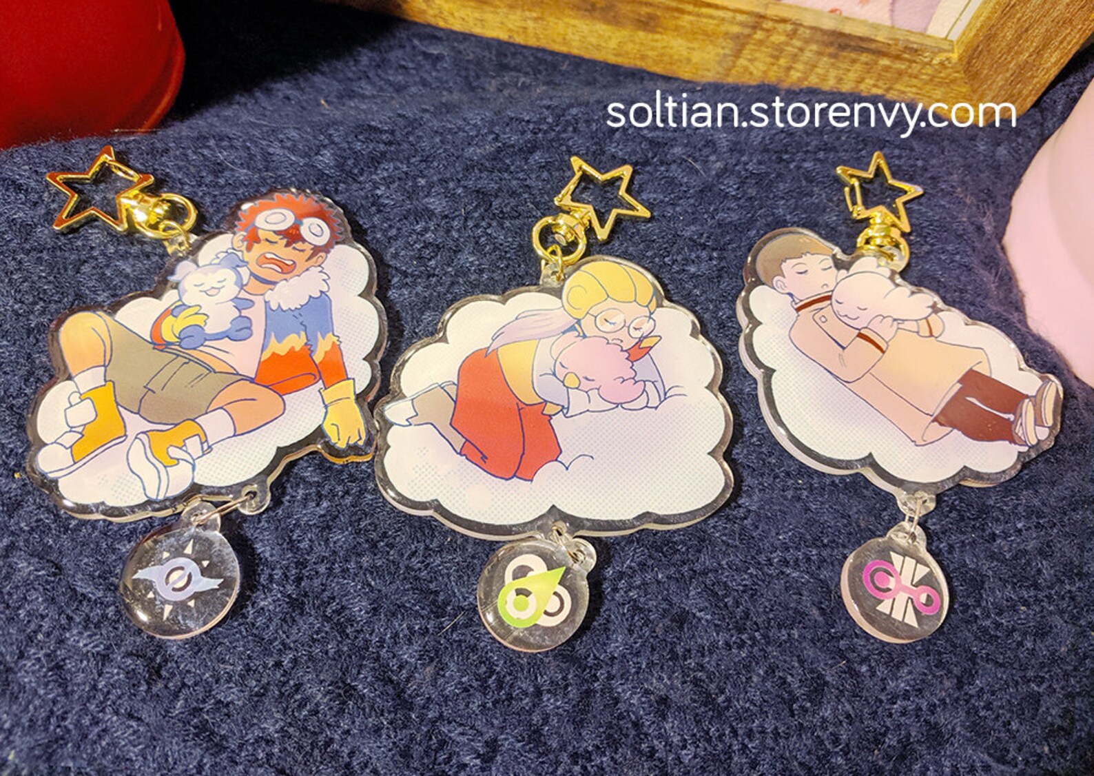 Digimon Cloud Charms | Etsy