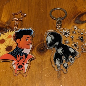 Floral Spider-verse Keychains - Etsy