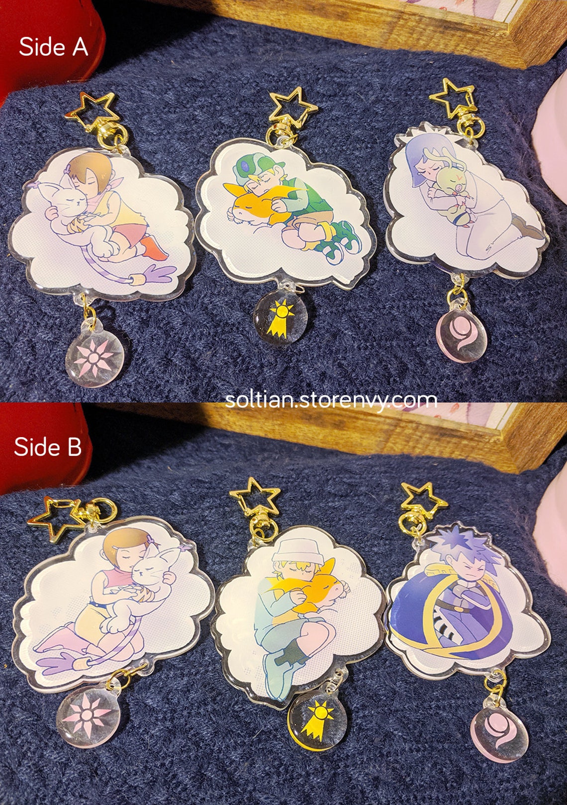 Digimon Cloud Charms | Etsy