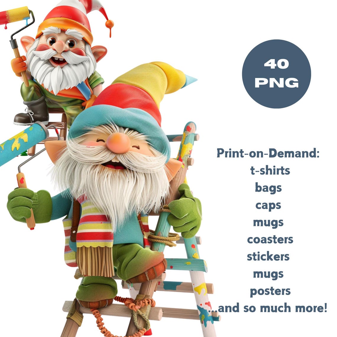 40 Construction Gnome Clipart PNG – Builder-themed Gnomes for Crafts ...