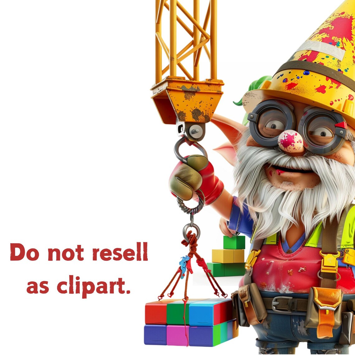 40 Construction Gnome Clipart PNG – Builder-themed Gnomes for Crafts ...