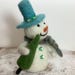Needle Felted Snowman, Felted Christmas Decoration, Holiday Snowman, - Etsy