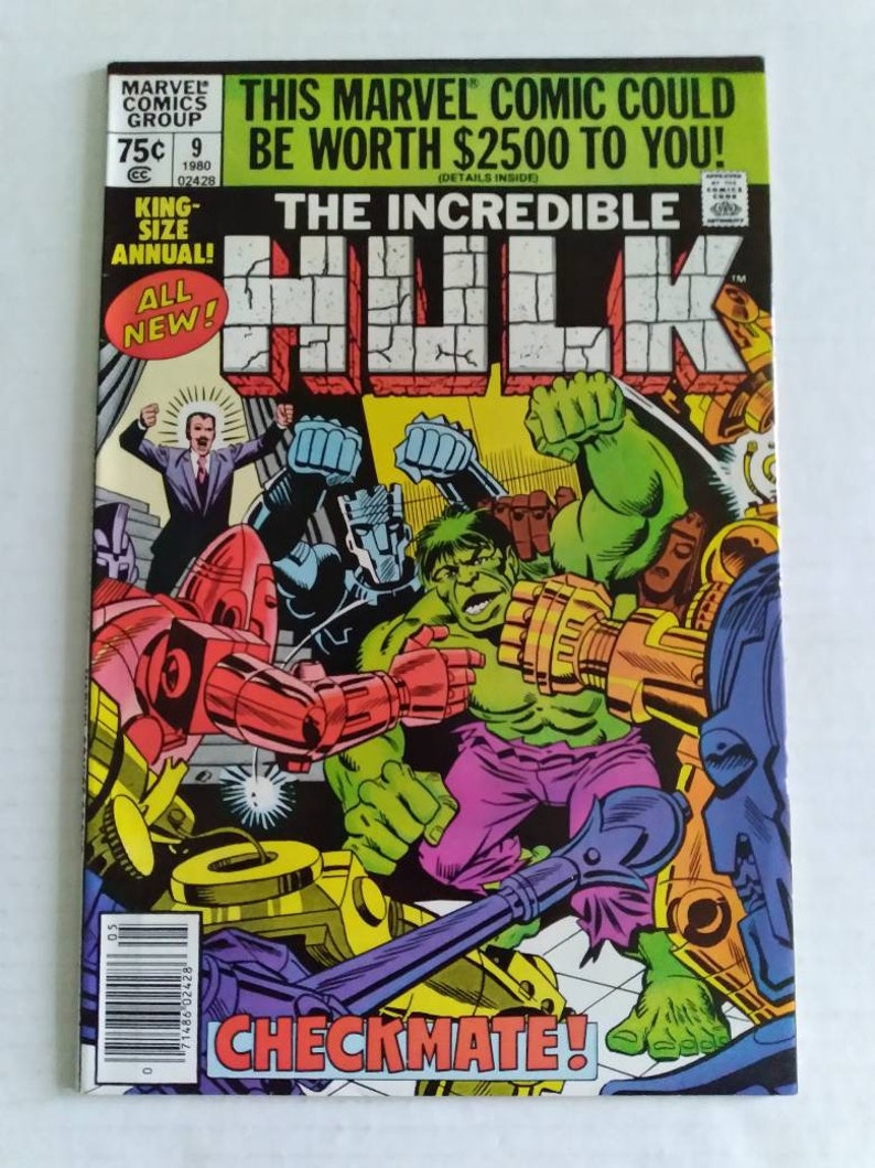 1980 the Incredible Hulk Comic Book 9 King Size Annual - Etsy