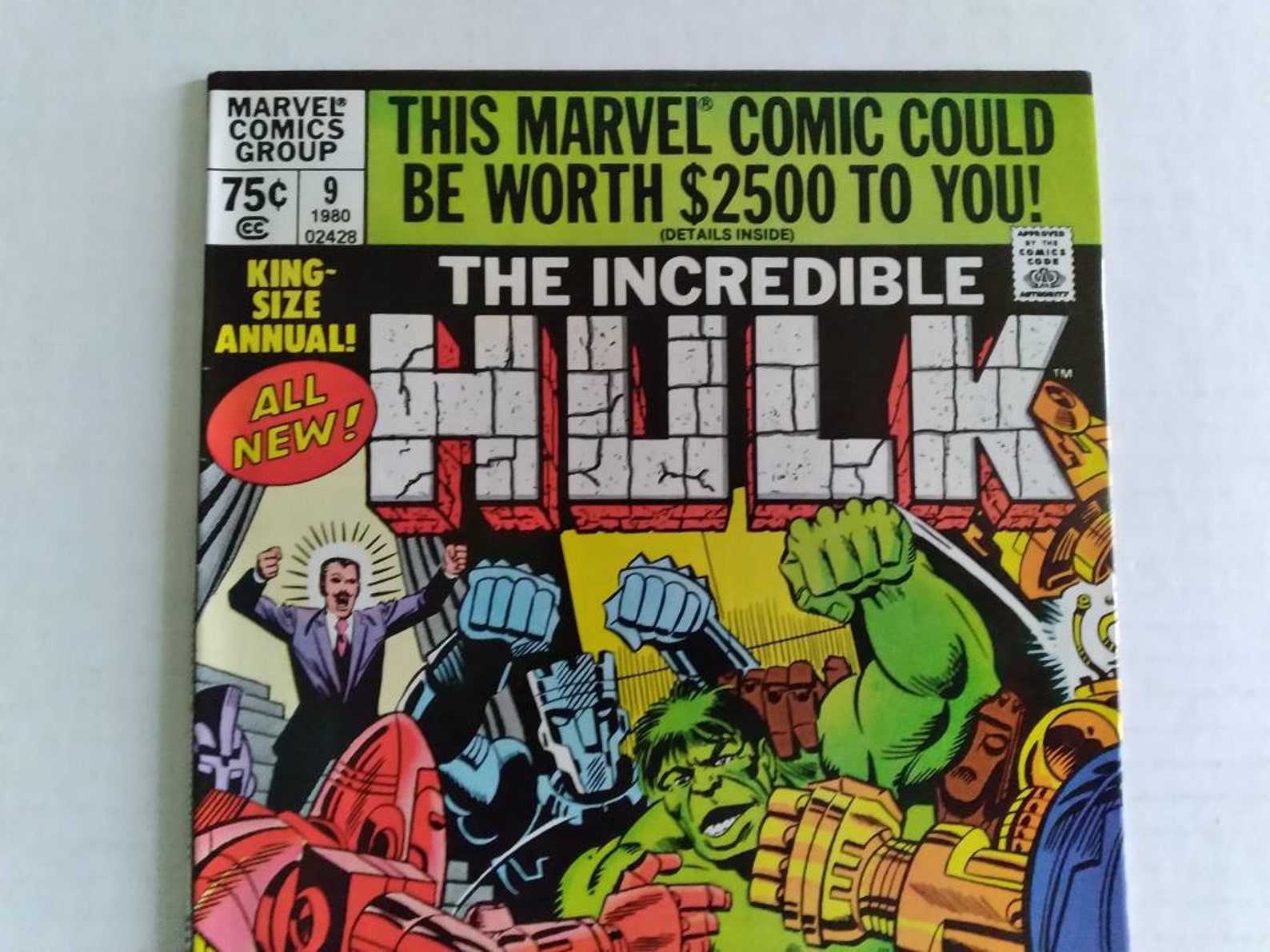 1980 the Incredible Hulk Comic Book 9 King Size Annual - Etsy