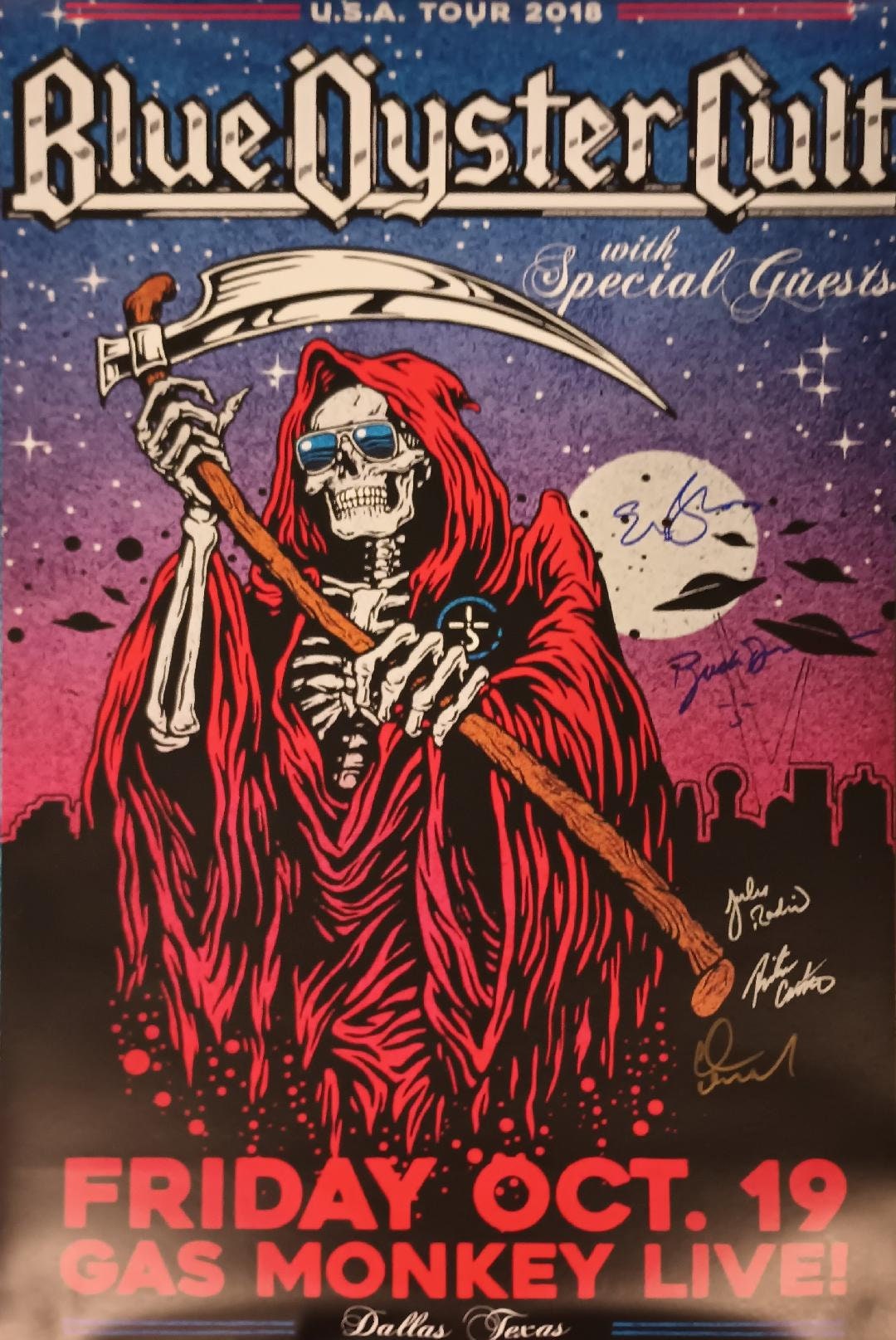 2018 Blue Oyster Cult SIGNED Original Concert Poster - Etsy