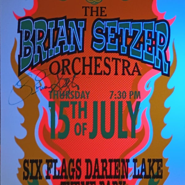 Brian Setzer Poster - Etsy