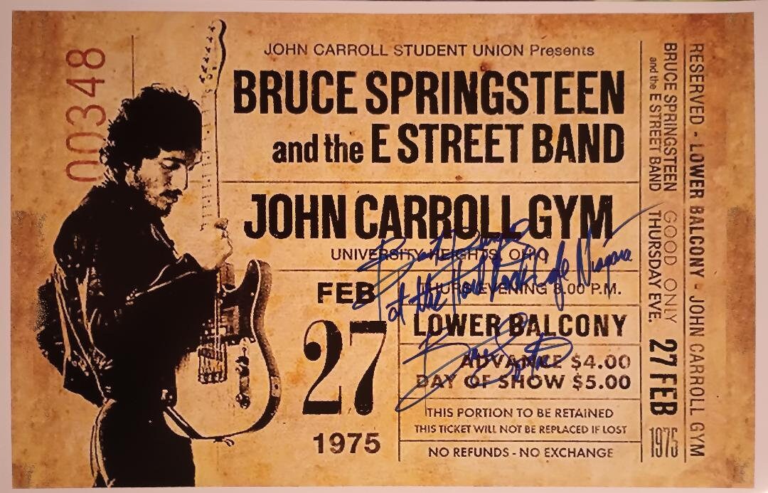Bruce Springsteen Poster REPRODUCTION Facsimile Autographed by Bruce ...