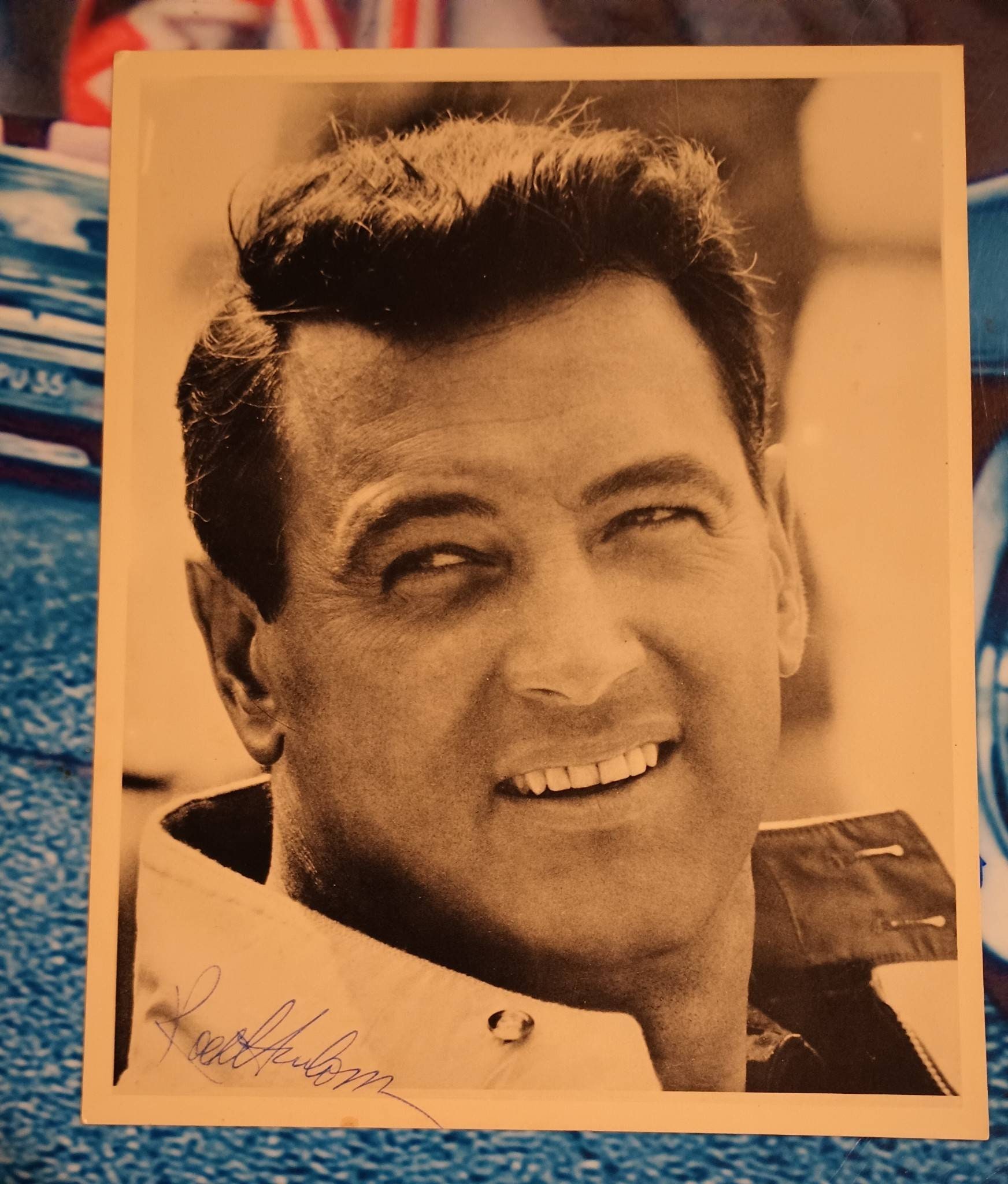 Rock Hudson Autograph Card