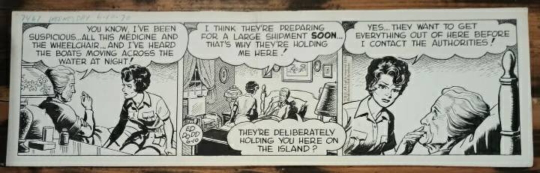 Mark Trail Daily Original Art by Ed Dodd Mark on Safari 7x23in June ...