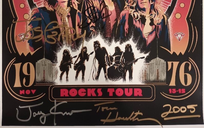 2005 Aerosmith Throwback Concert Poster REPRODUCTION RP - Etsy