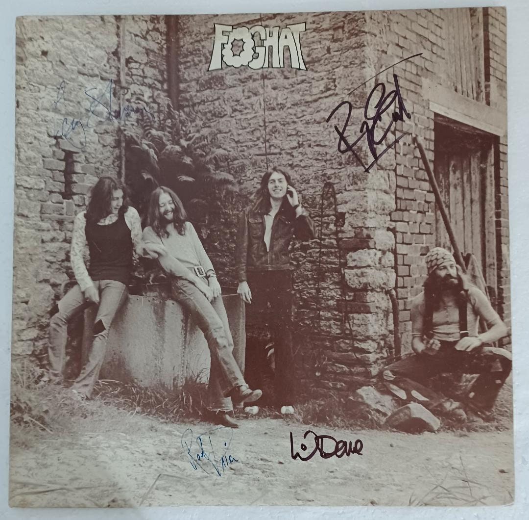 1972 FOGHAT Album Cover Poster With Facsimile Autographs of Roger Earl ...