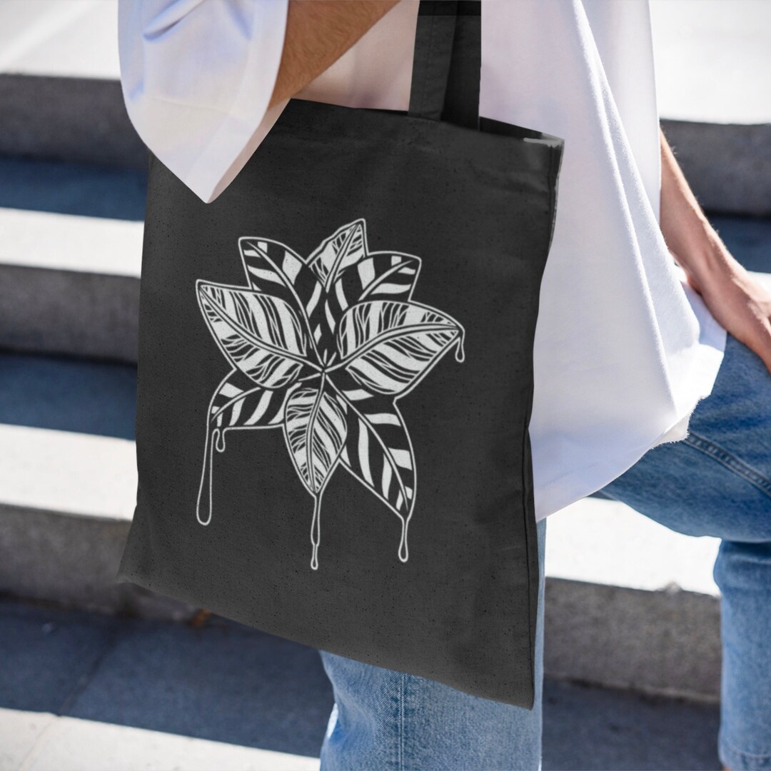 Pastel Goth Tote Bag Aesthetic, Weirdcore Gifts, Black and White Weird ...
