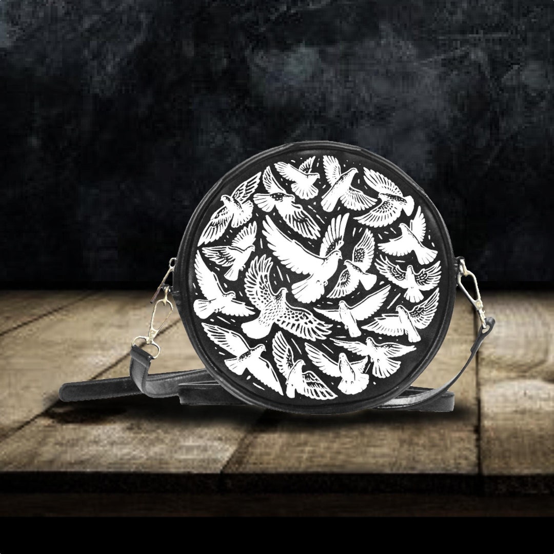 Pigeons Goth Sling Bag, Dark Cottagecore Aesthetic, Cute Gift for Bird ...