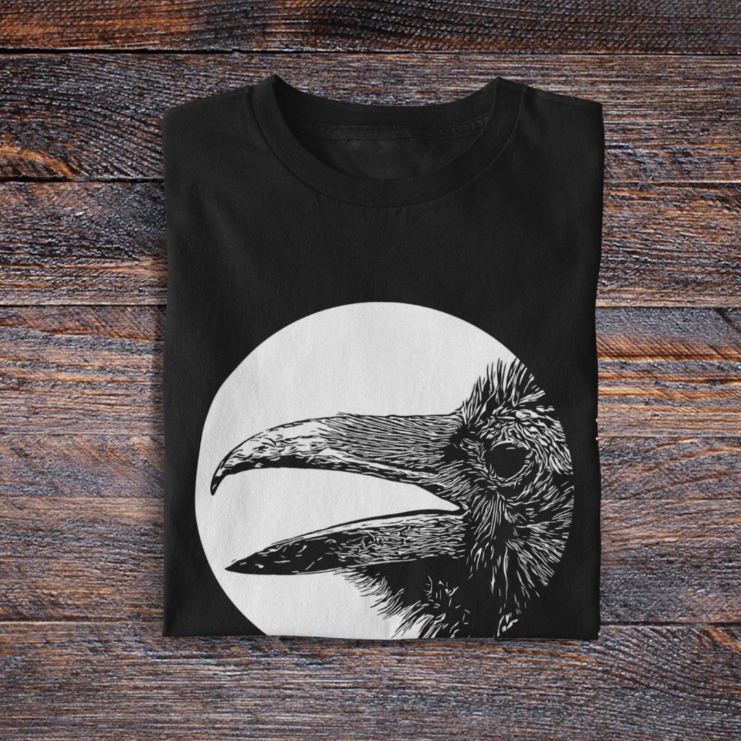 Crow Goth Shirt, Y2K Grunge Clothing, Pastel Goth Alt Fashion, Punk ...