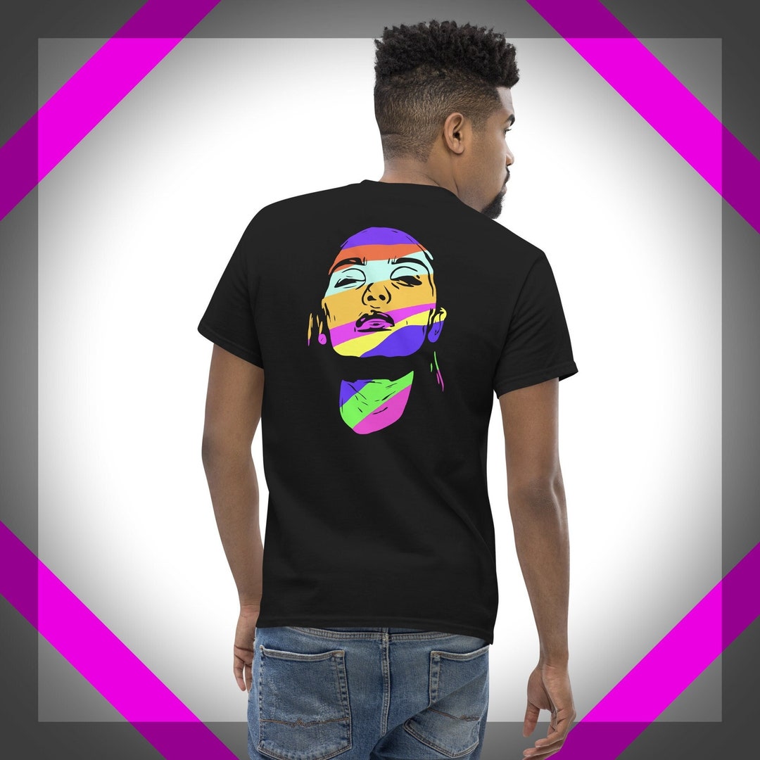 Colorful Woman Face Shirt, Y2K Pop Fashion - Etsy
