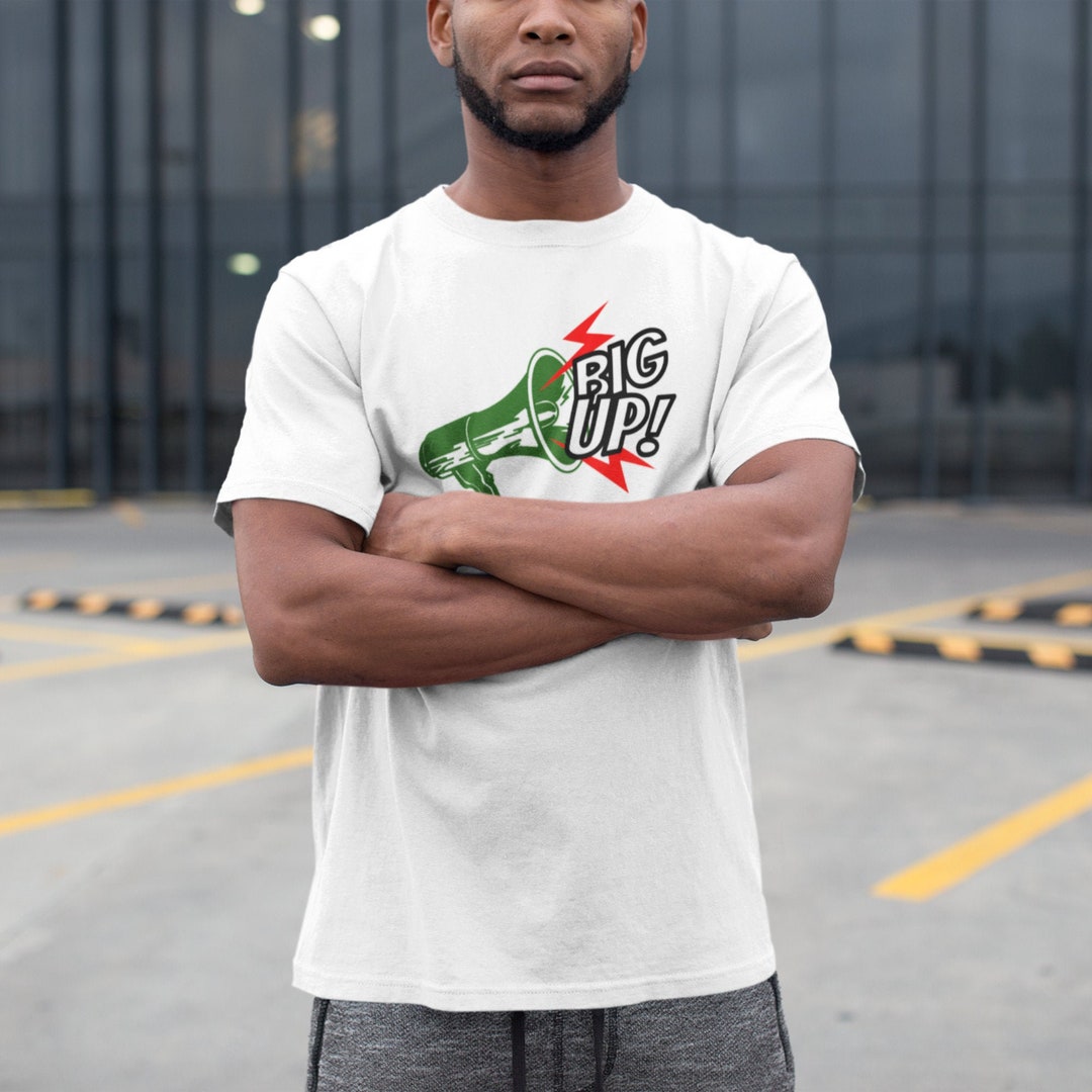 Big up Reggae T Shirt, Rasta Clothing, Dj Gifts, Jungle Music Shirt ...