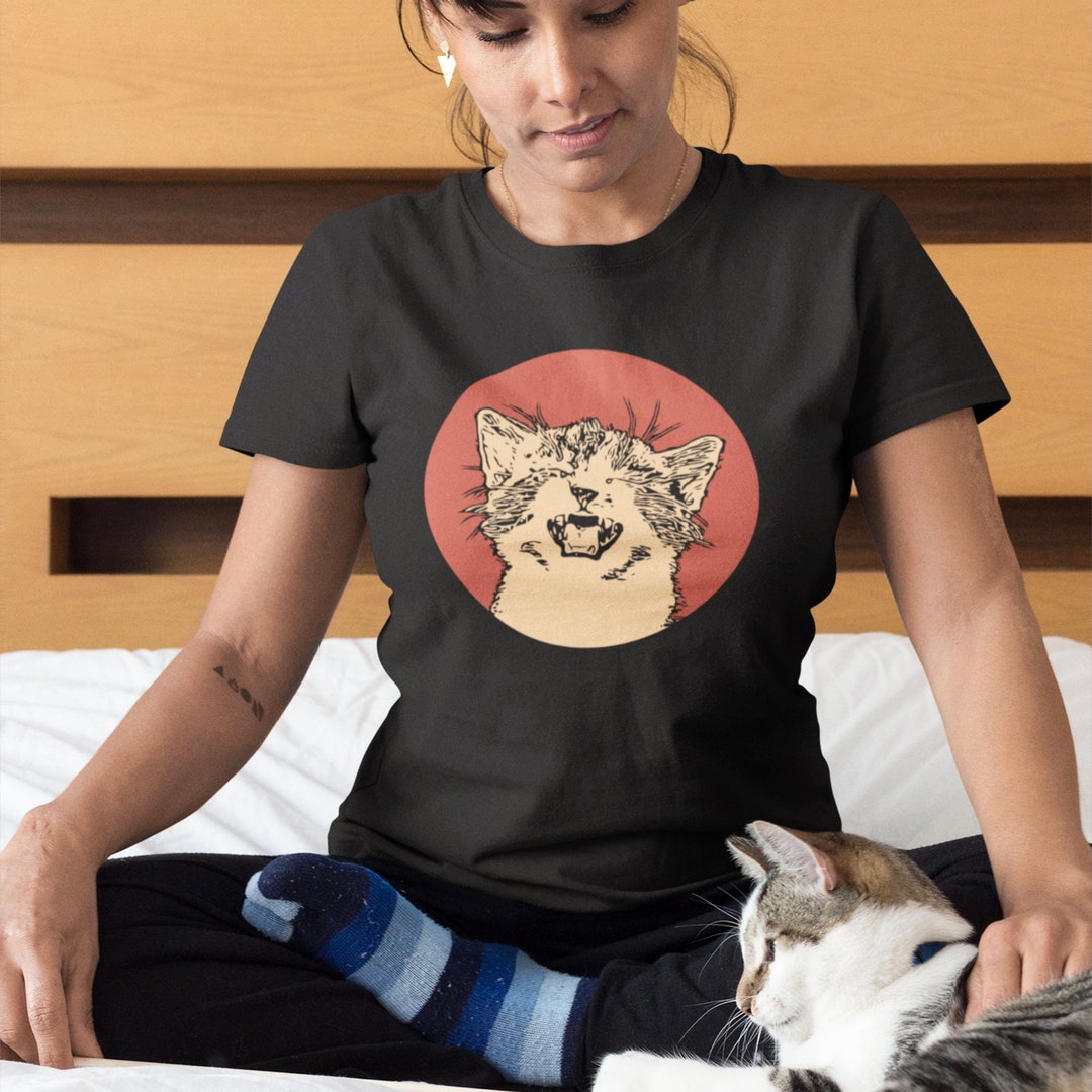 Funny Cat Tshirt, Grumpy Cat T Shirt, Bday Gift for Mom, Fun Shirts for ...