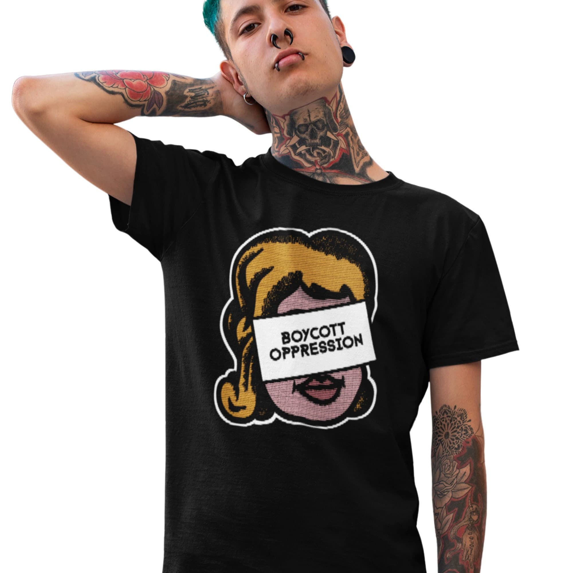 Boycott Oppression Activist Shirt, Anti Capitalist Clothing, Punk ...