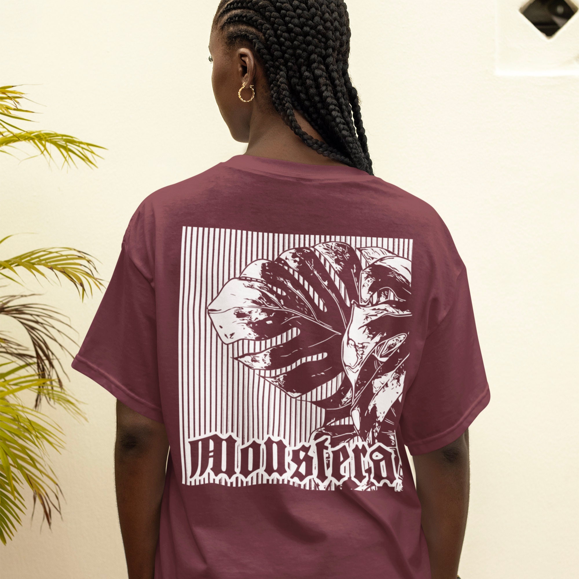 Monstera Shirt, Botanical Goth Tee, Punk Merch, Gardening T Shirt for ...