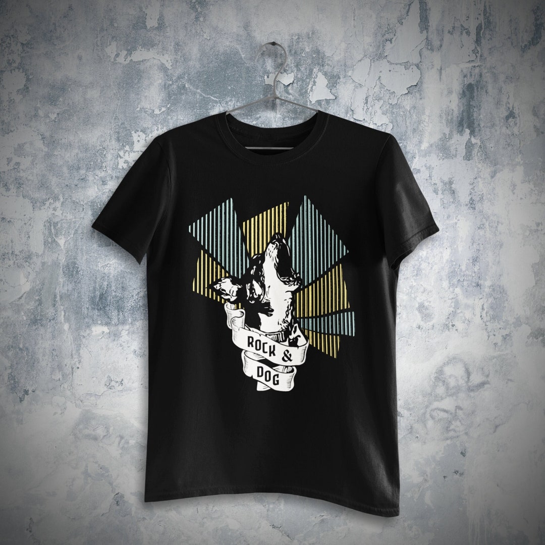 Funny Rocker Dog Shirt, Alt Clothing, Punk Rock Shirt, Dog Lover Gift ...