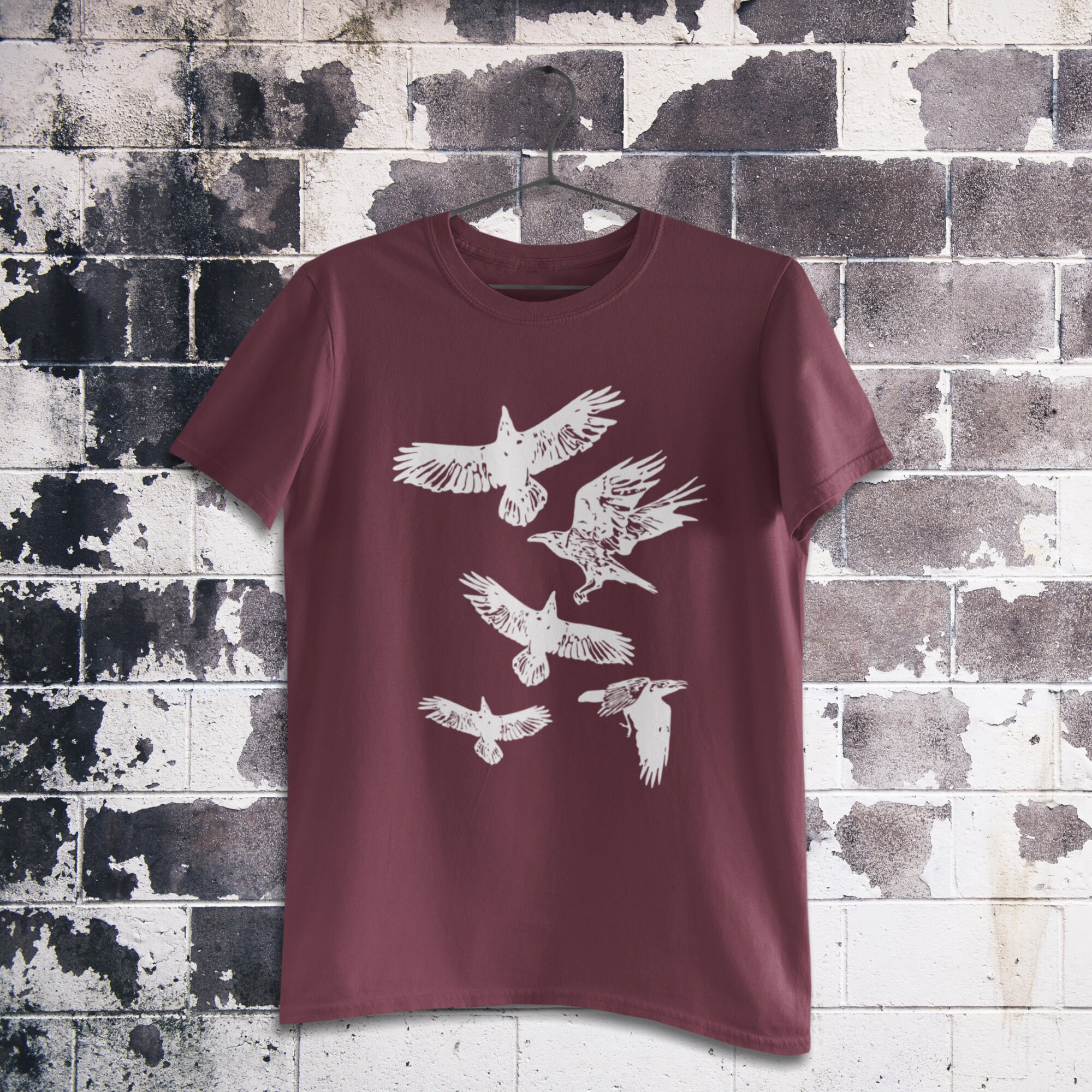 Gothic Raven Shirt, Goth Clothes, Dark Aesthetic Fashion, Crow Core ...