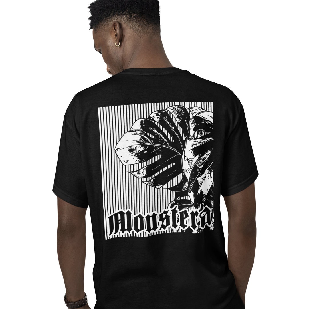 Monstera Shirt, Botanical Goth Tee, Punk Merch, Gardening T Shirt for ...