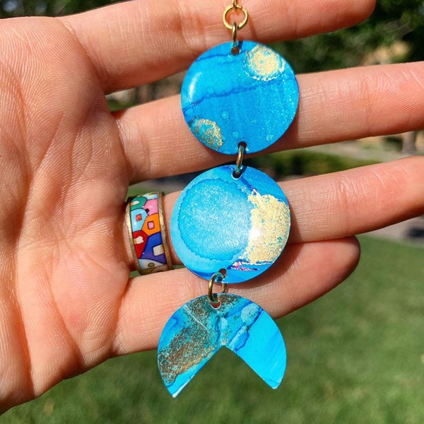 Alcohol Ink Jewelry - Etsy