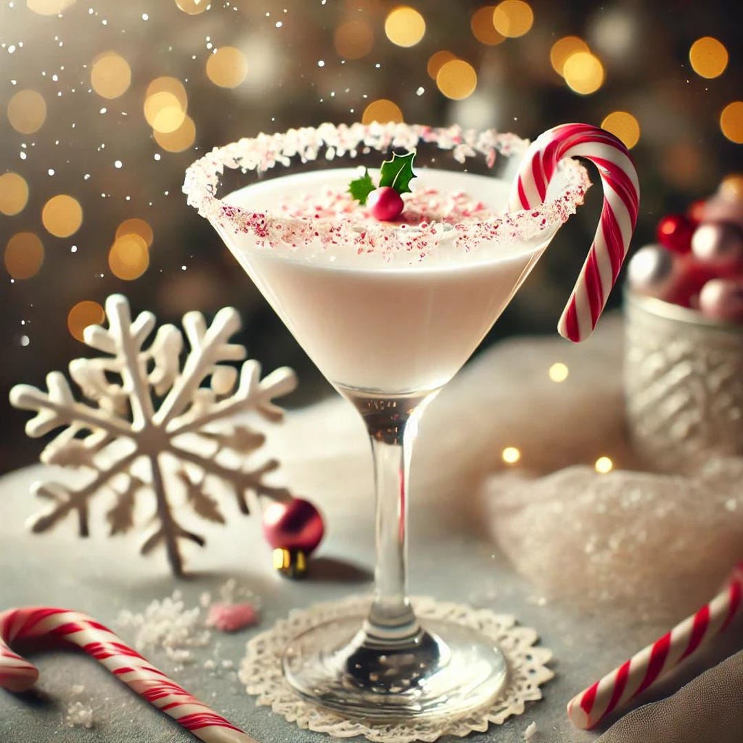 Holiday Cocktail Recipe Cards Festive Drink Recipes Printable Christmas ...
