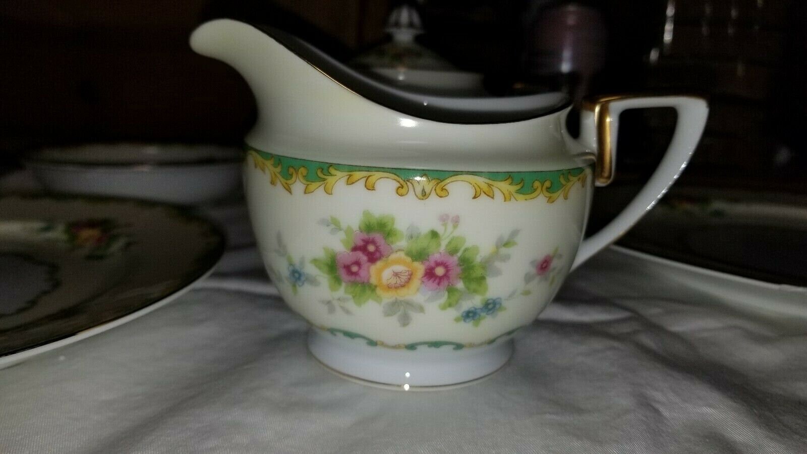 Noritake China Service for 12 Pattern N472 1921, Green/yellow Floral - Etsy