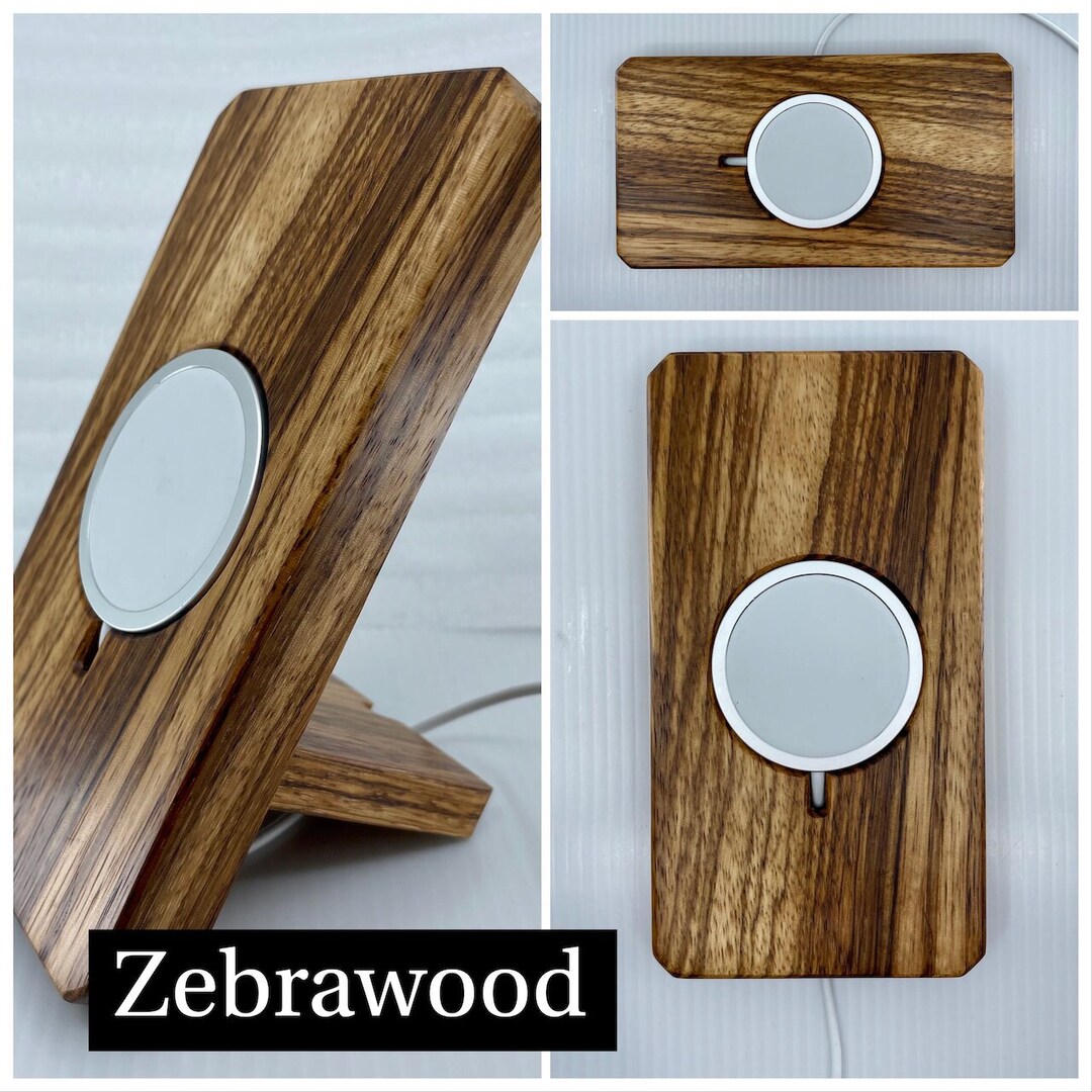 Iphone/max/pro/promax Magsafe Hardwood Night Stand - Etsy