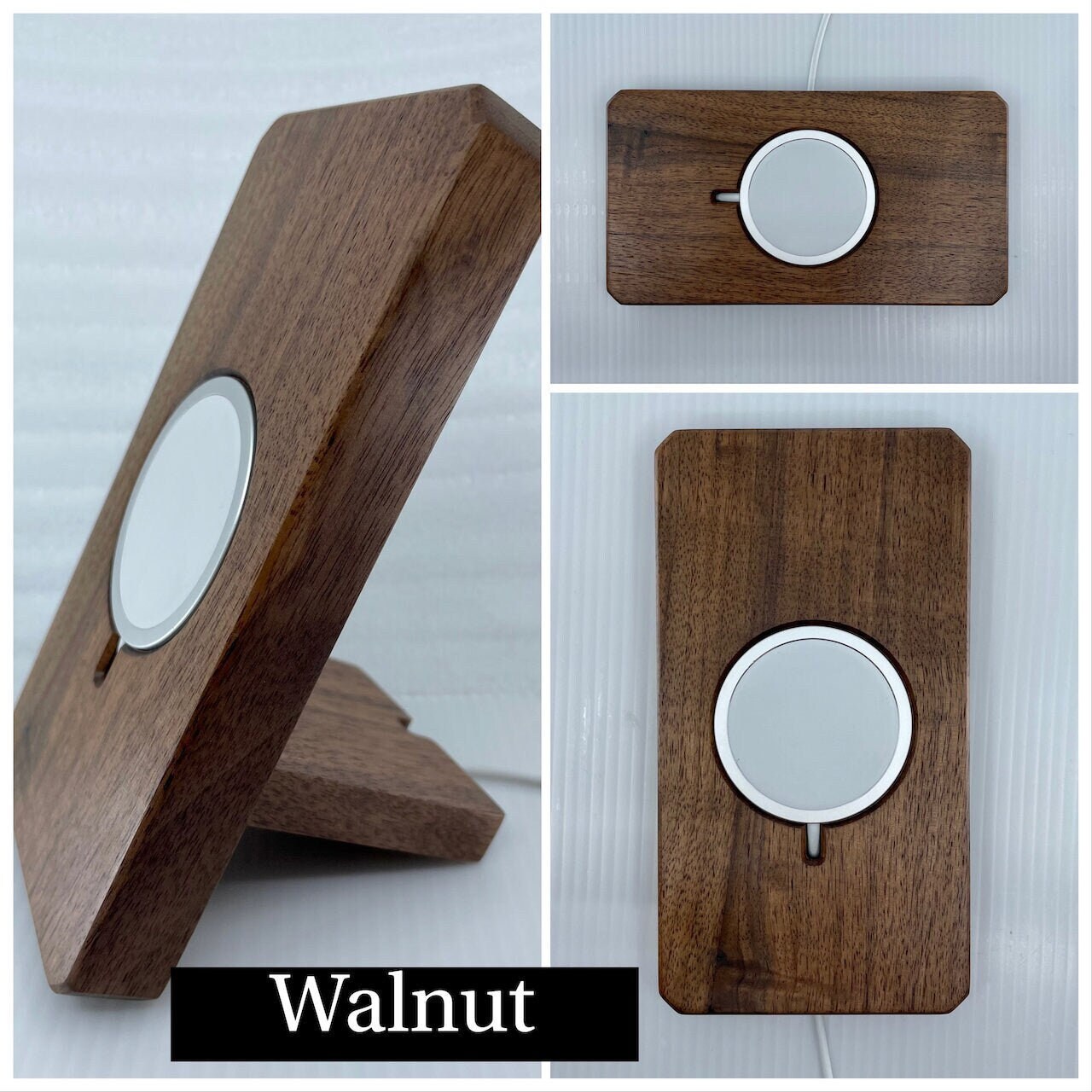 Iphone/max/pro/promax Magsafe Hardwood Night Stand - Etsy