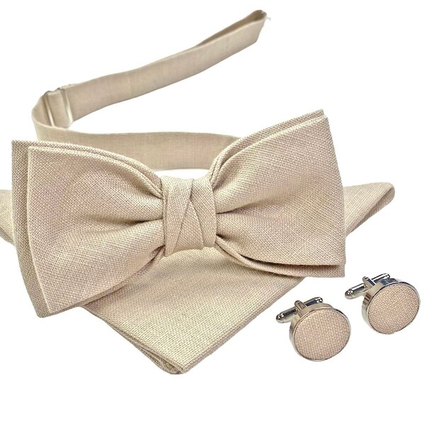 Linen Bow Tie - Etsy
