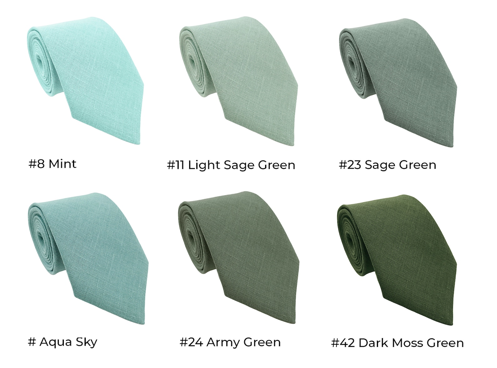 Sage Green Regular Tie / Sage Green Necktie / Sage Green Linen - Etsy