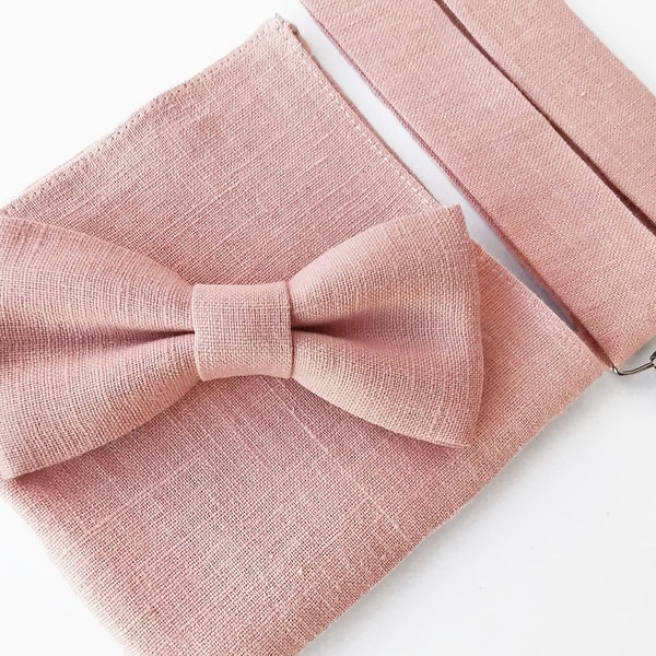 Pink Bow Tie - Etsy