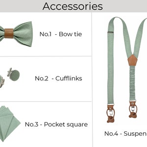 Dusty Blue Accessories With Leather: Dusty Blue Bow Tie With Leather ...