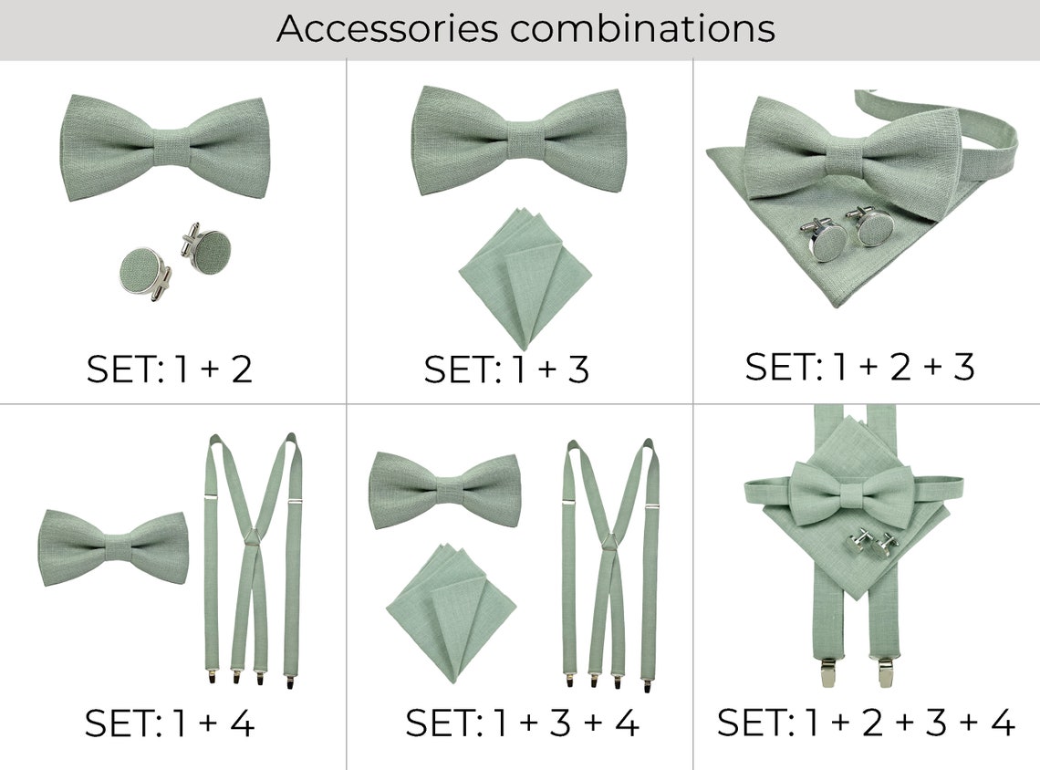 Pale Pink Bow Tie / Pale Pink Linen Bowtie / Pale Pink Pocket Square ...