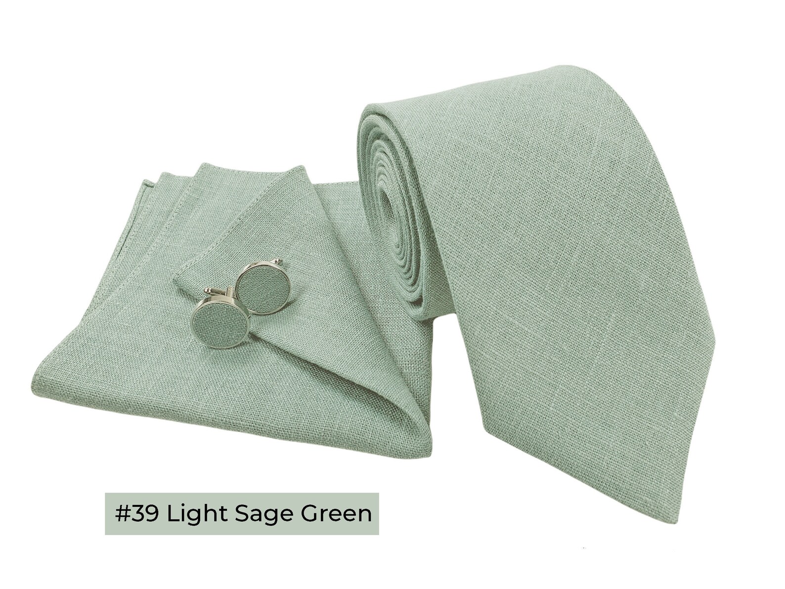 Light Sage Green Regular Tie / Light Sage Green Necktie / Light Sage ...