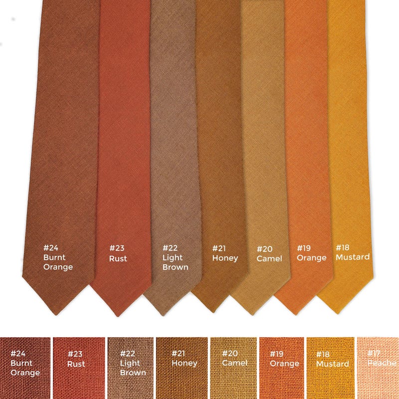 Mustard Tie - Etsy