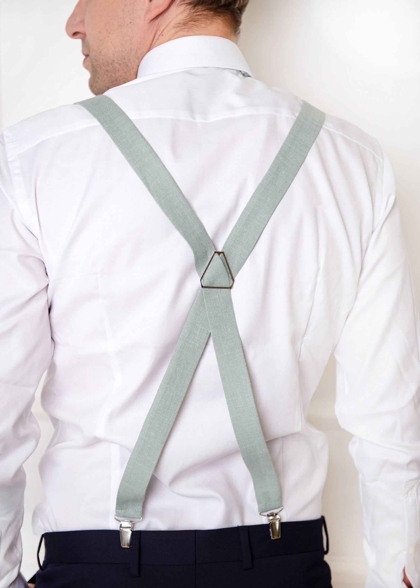 Light Sage Green Suspenders / Light Sage Green Braces / Light - Etsy